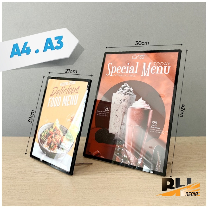 Hộp đèn Led A3 siêu mỏng để bàn - Biển quảng cáo Bảo Hân